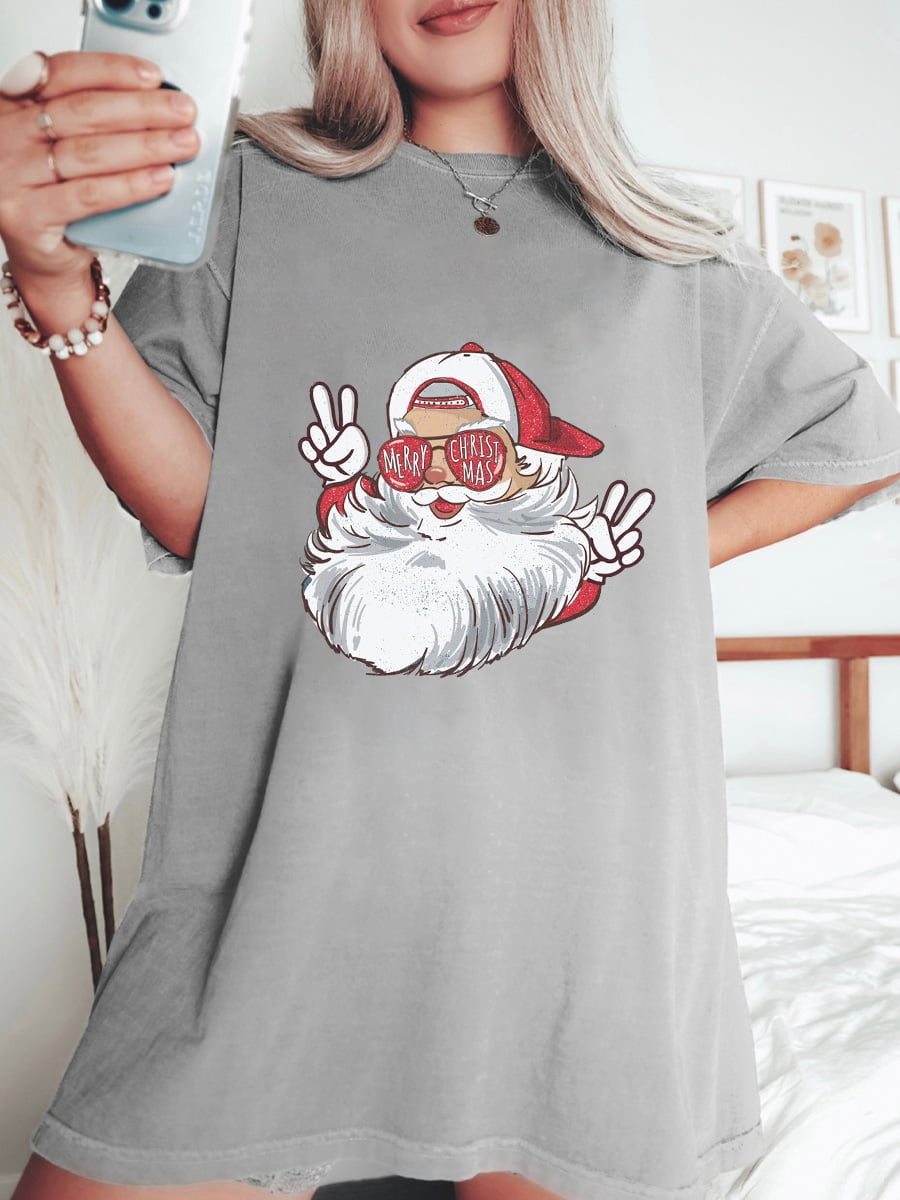 Cool Santa Christmas Tee - Walmart.com