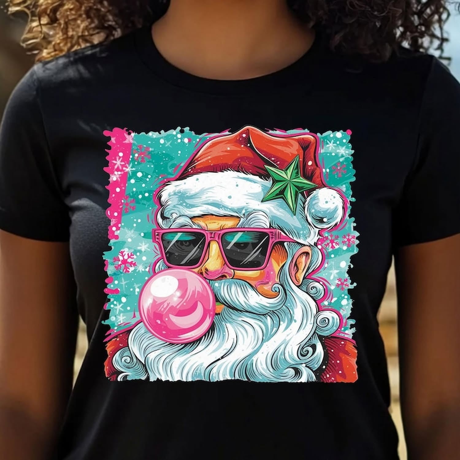Cool Santa – R CH1Ristmas Sublimation, Funny Bubblegum Santa Claus ...