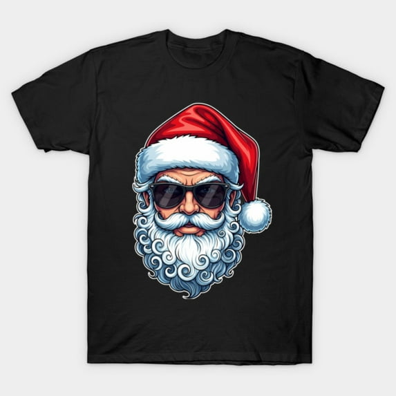Cool Santa With Sunglasses Modern Holiday Swag Style Unisex T-Shirt up ...
