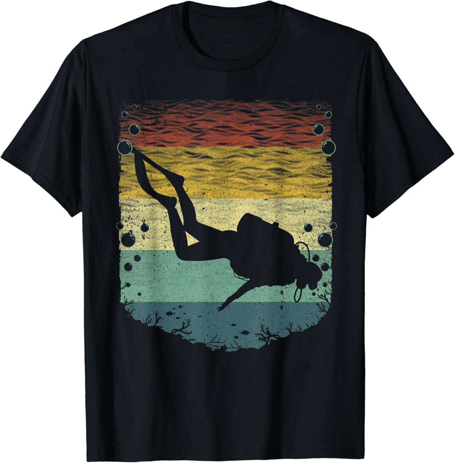 Cool Scuba Diving Art For Men Women Scuba Dive Diver T-Shirt - Walmart.com