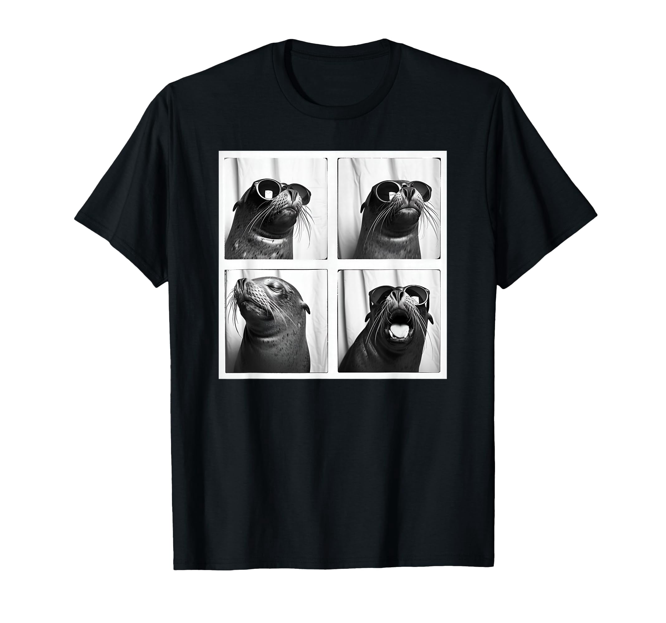 Cool Sea Lion Design T-Shirt for Fun Ocean-Themed Photobooth ...