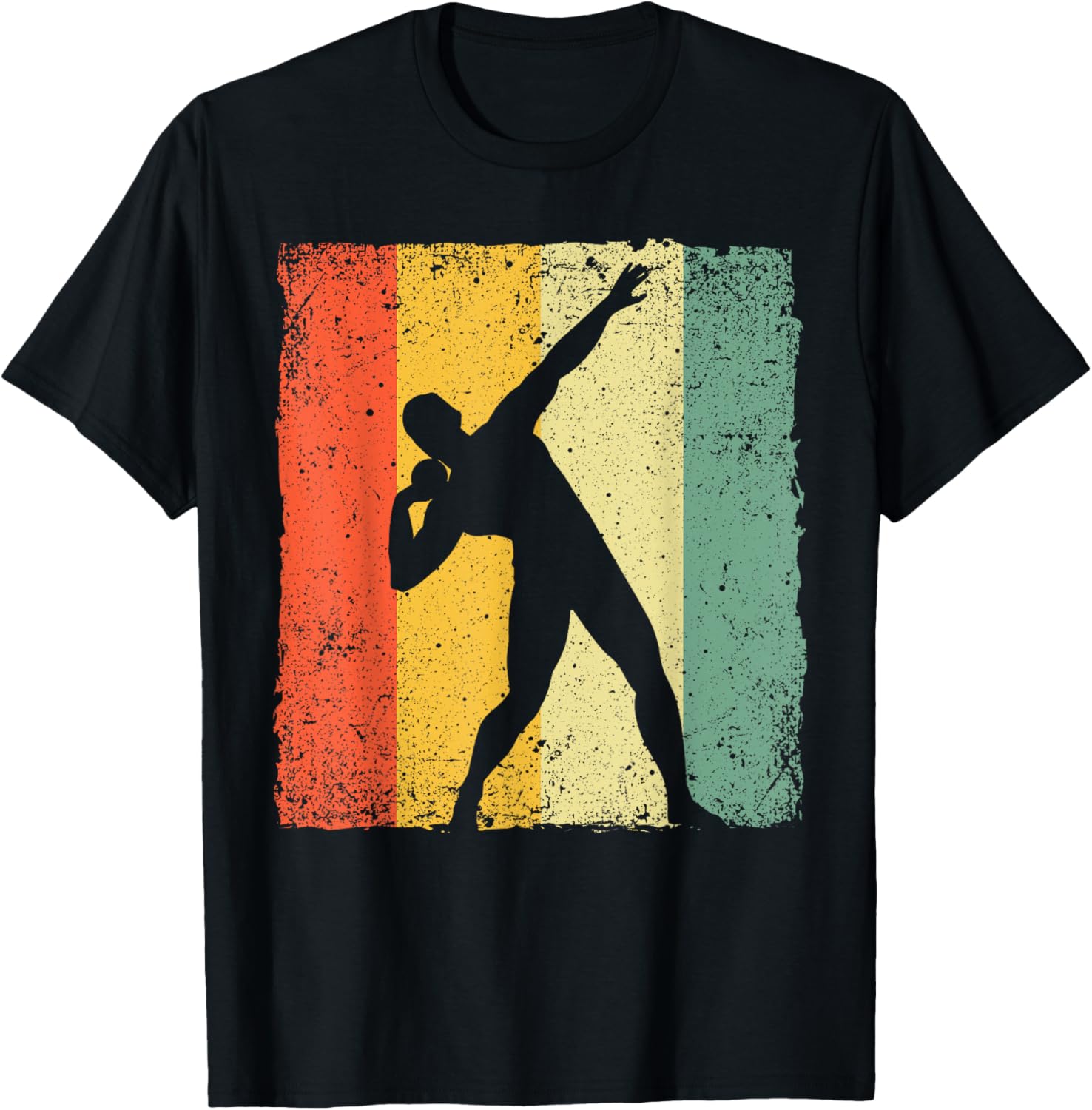 Cool Shot Put Art For Men Women Vintage Shot Put Athlete T-Shirt ...