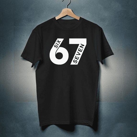Cool Six Seven 6 7 Meme Youth Gen Alpha Trend Number Graphic Unisex T ...