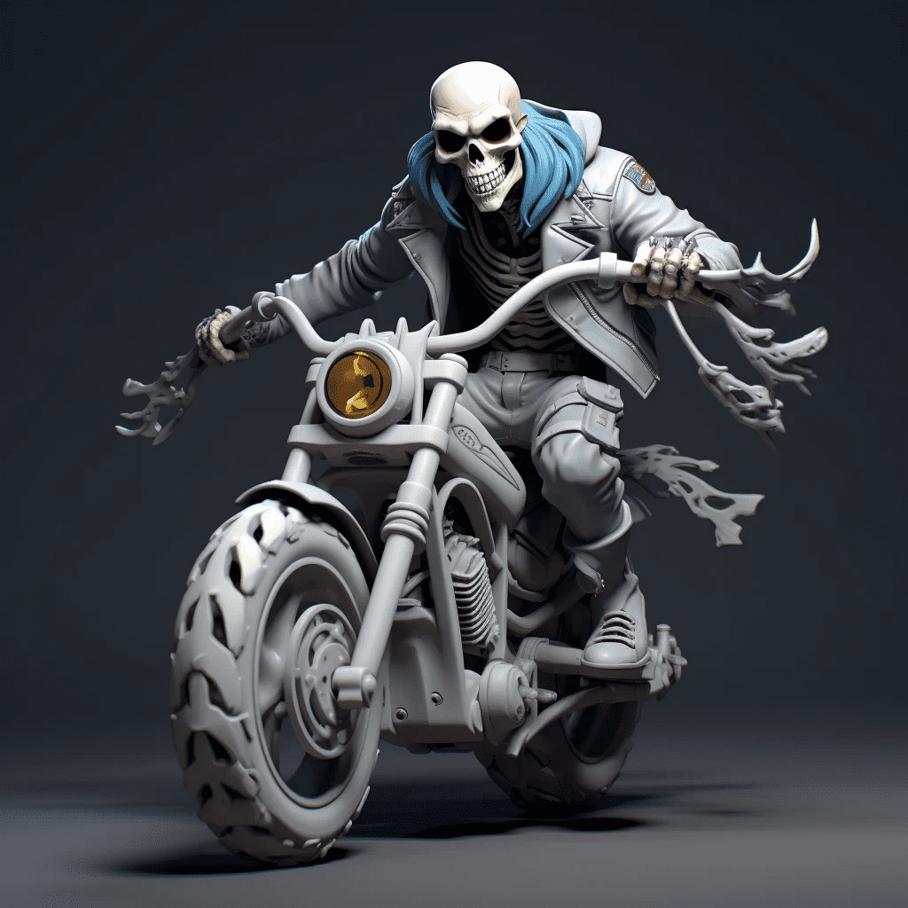Cool Skeleton Figures Sports Series Skull Resin Crafts Halloween ...