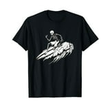 Cool Skeleton Surfer Graphic Unisex Gift for Surfers Short Sleeve ...
