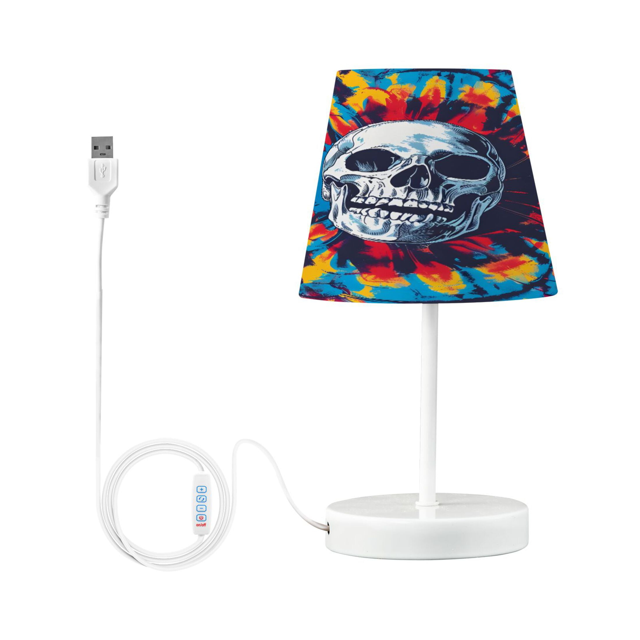 Cool Skull Desk Lamp LED Table Nightstand Lamps with 3 Color ...