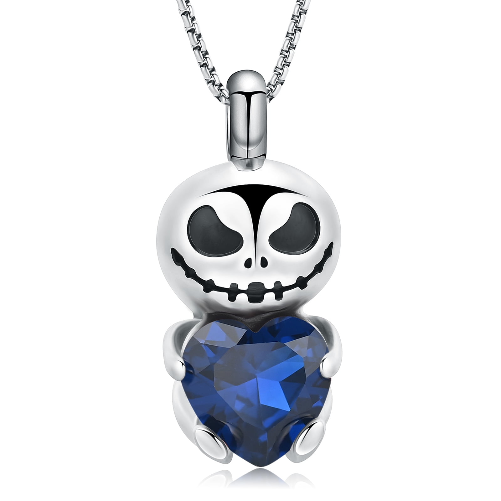 Cool Skull Urn Necklace For Men Crystal Demonic Cremation Jewelry for ...