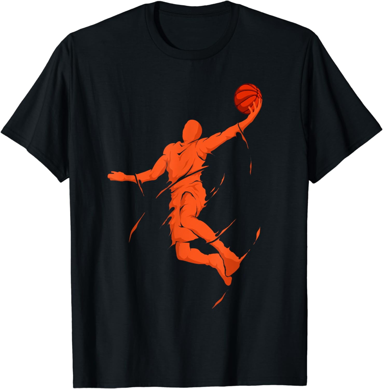 Cool Slam Dunk Jump Splash Basketball Player Kids Men Gift T-Shirt ...