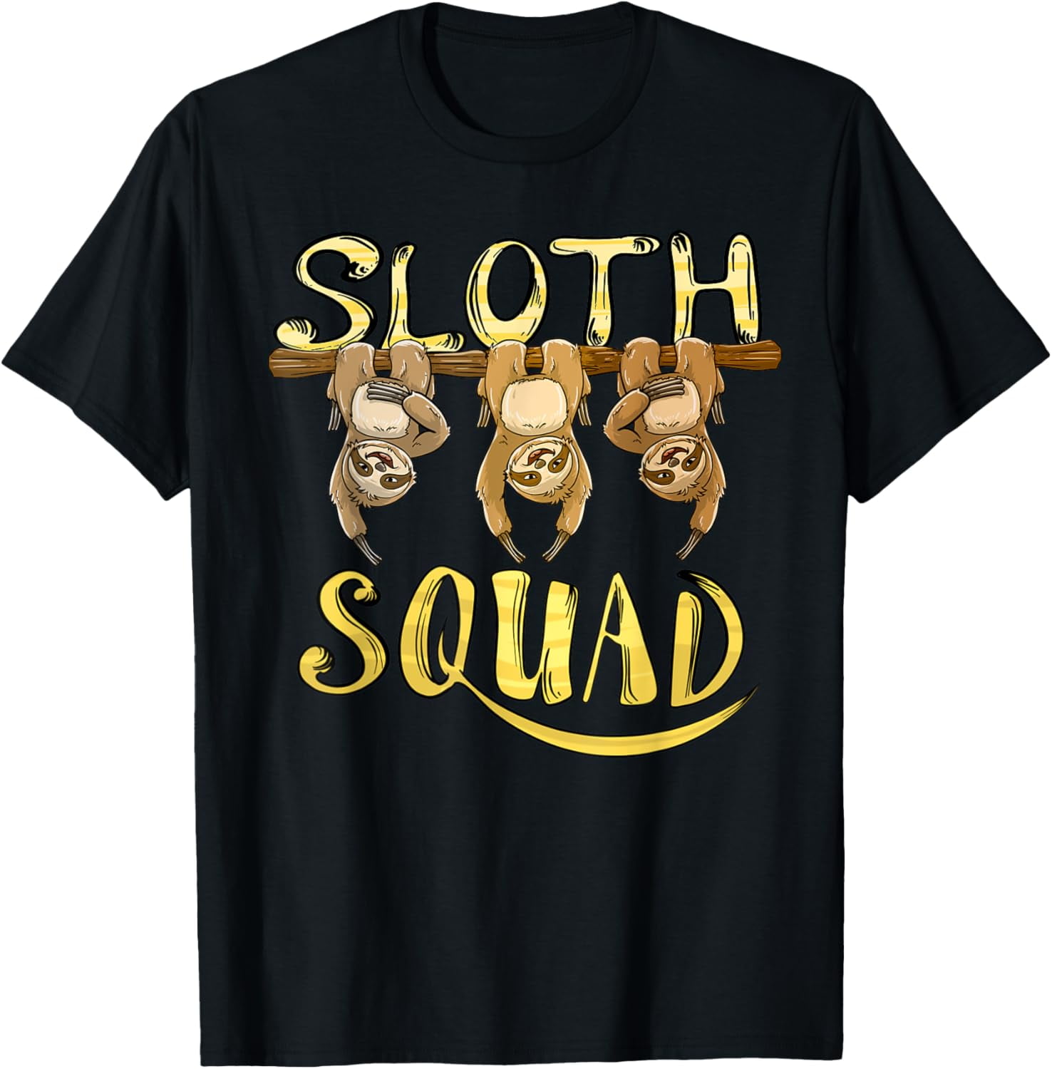 Cool Sloth Squad | Funny Lazy Slow Animal Lover Group Gift T-ShirtMen's ...