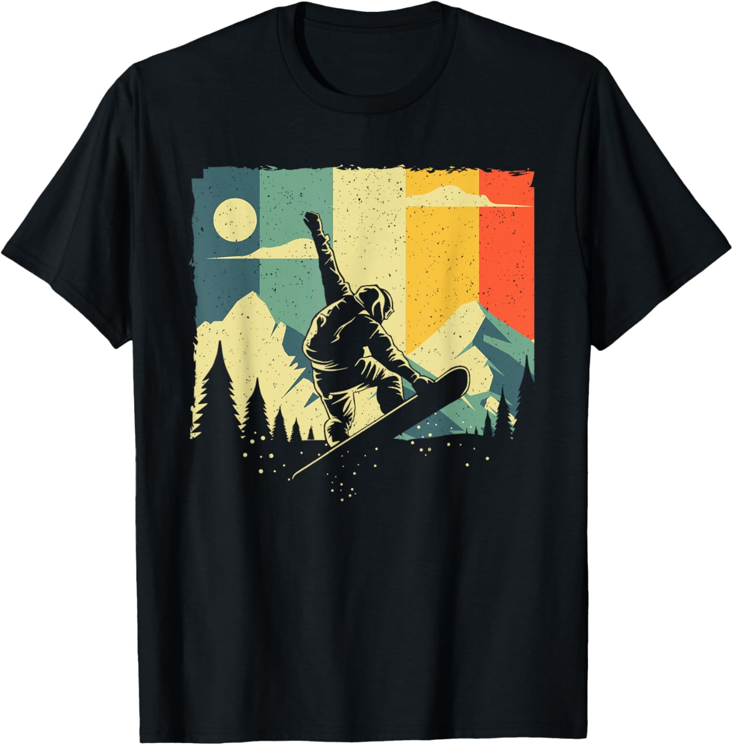 Cool Snowboarding Design For Men Women Vintage Snowboarder T-Shirt ...