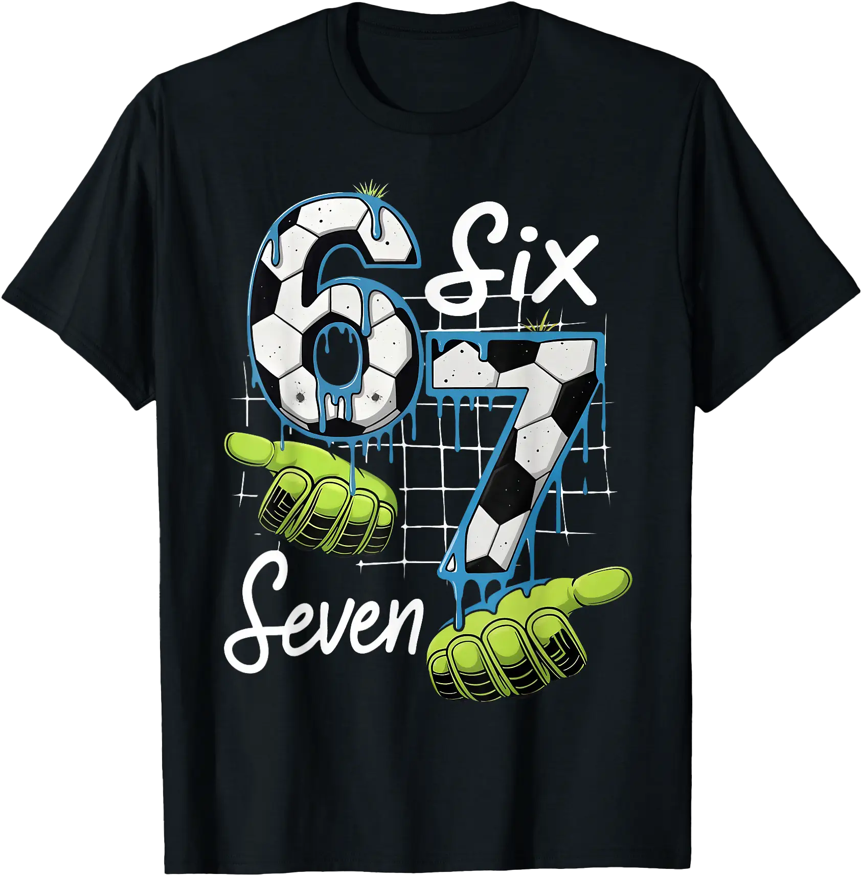 Cool Soccer Drip Hands Graphic T-Shirt for Trendy Style and Fun Fashion ...