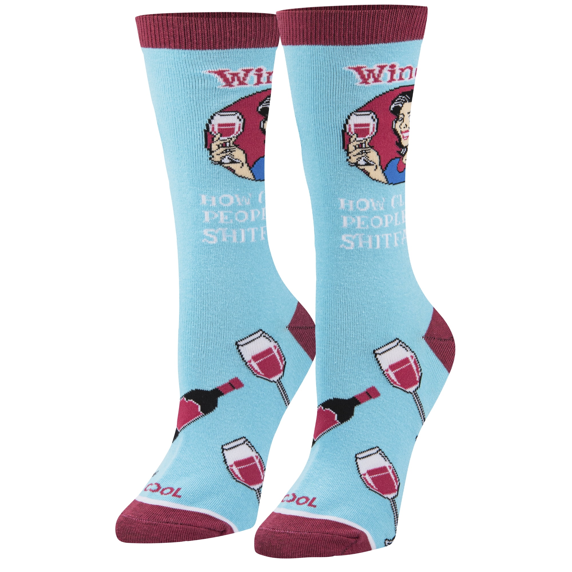 Cool Socks Classy People Fun Print Novelty Crew Socks for Men & Women ...