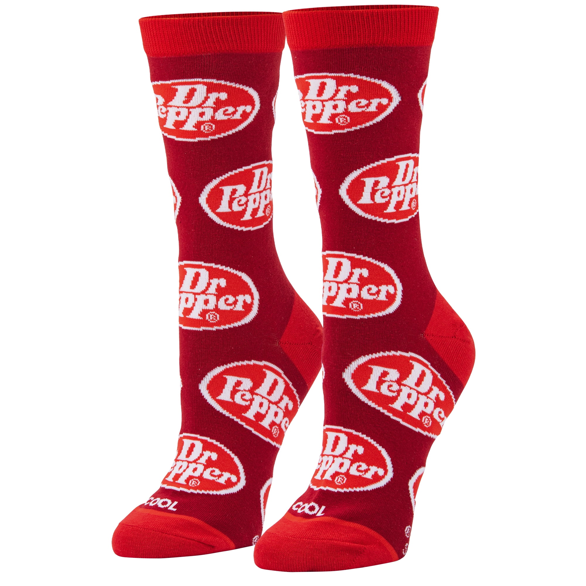 Cool Socks Women's Dr Pepper Retro Fun Print Novelty Crew Socks - New ...