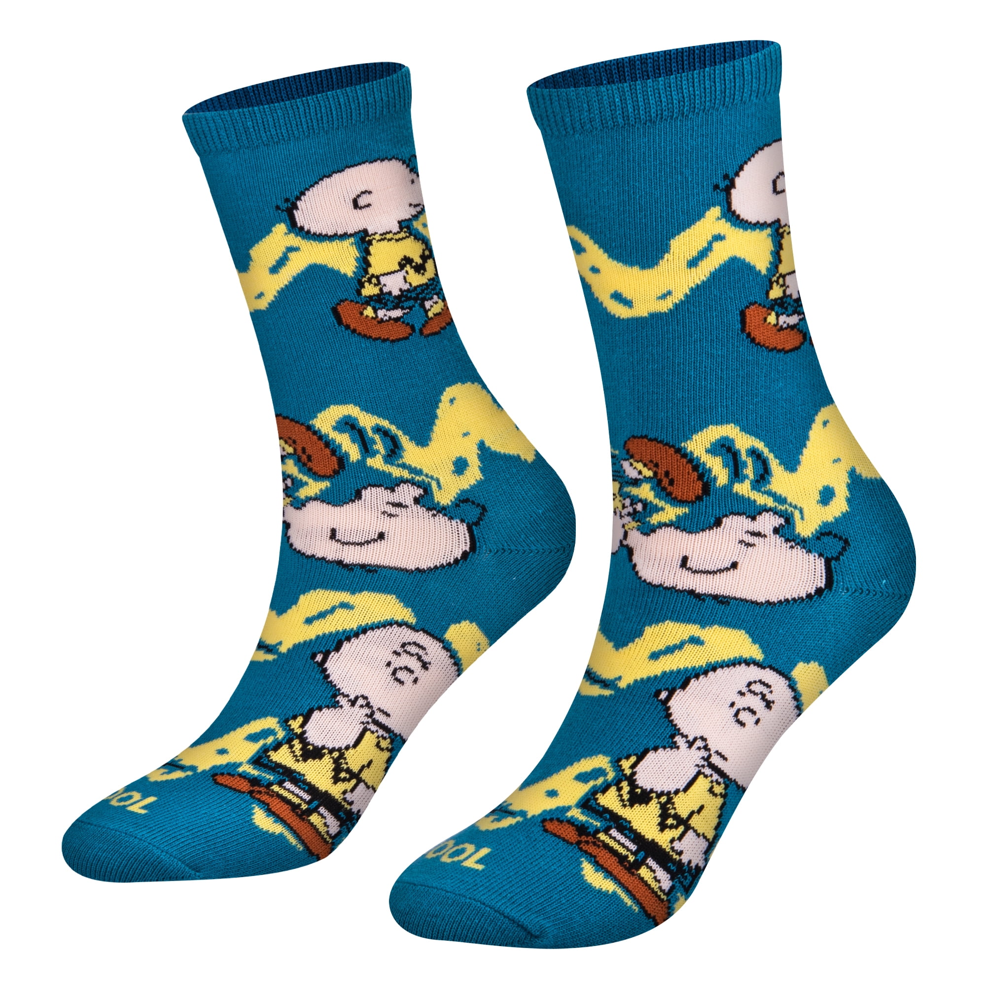 Cool Socks – Charlie Brown Crew Socks for Big Kids (Ages 7–10 ...