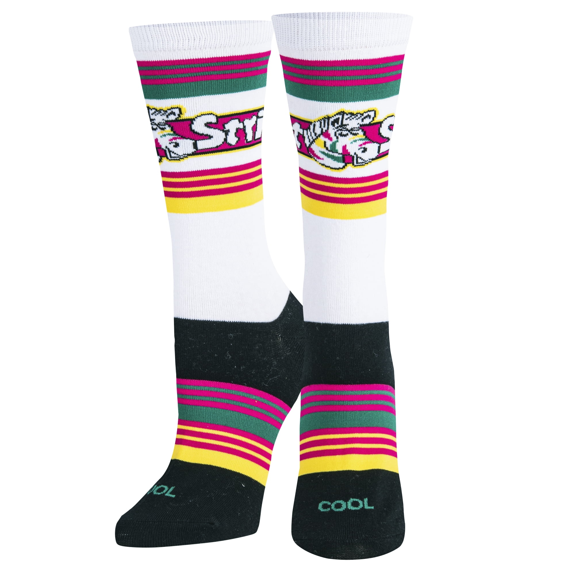 Cool Socks, Fruit Stripes Fun Candy Print Women's Crew Socks - Walmart.com