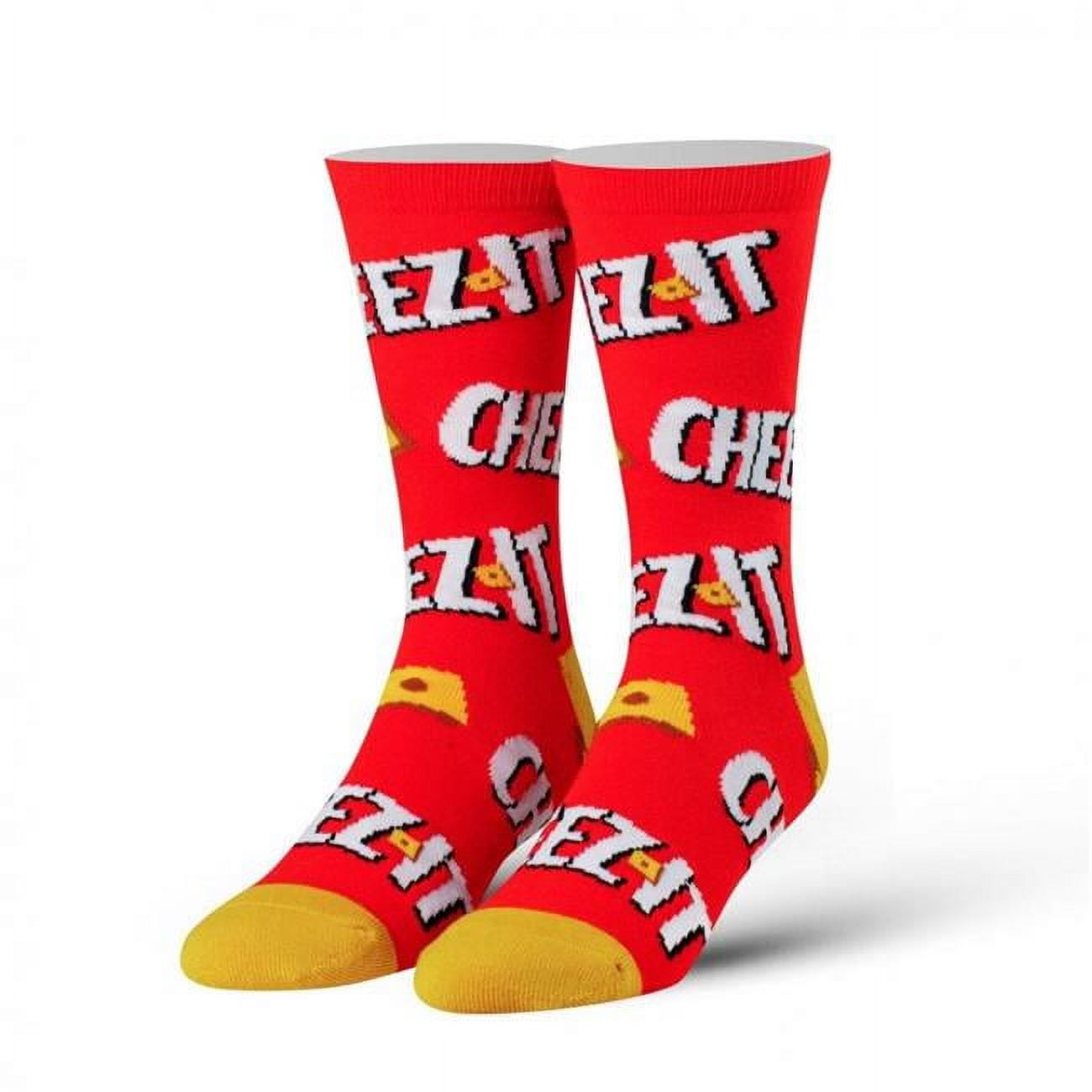 Cool Socks Novelty Crew Socks Men's Women's, Keep It Cheezy, Graphic ...