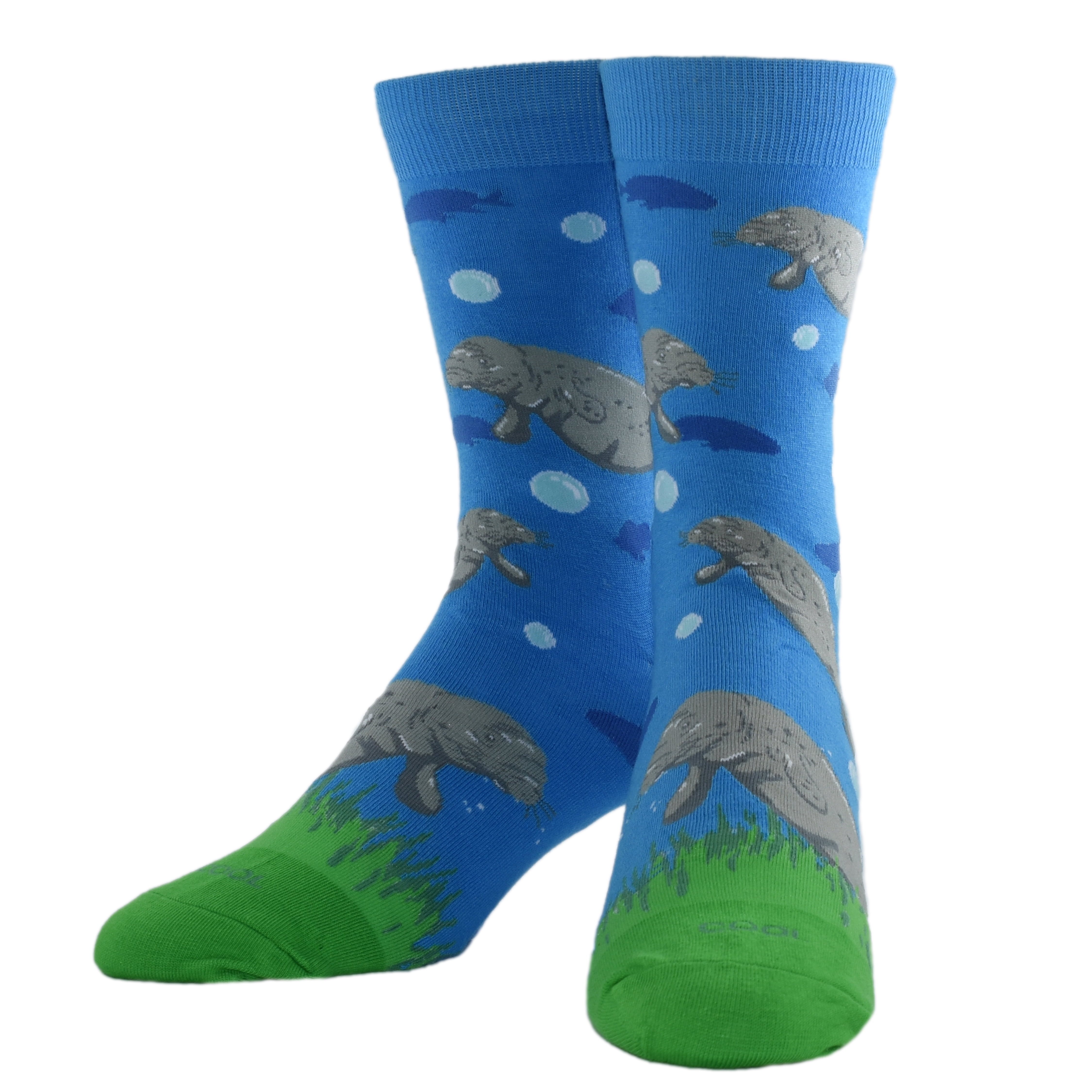 Cool Socks Novelty Crew Socks Men's Women's, Manatees, Graphic Print, Large - Walmart.com