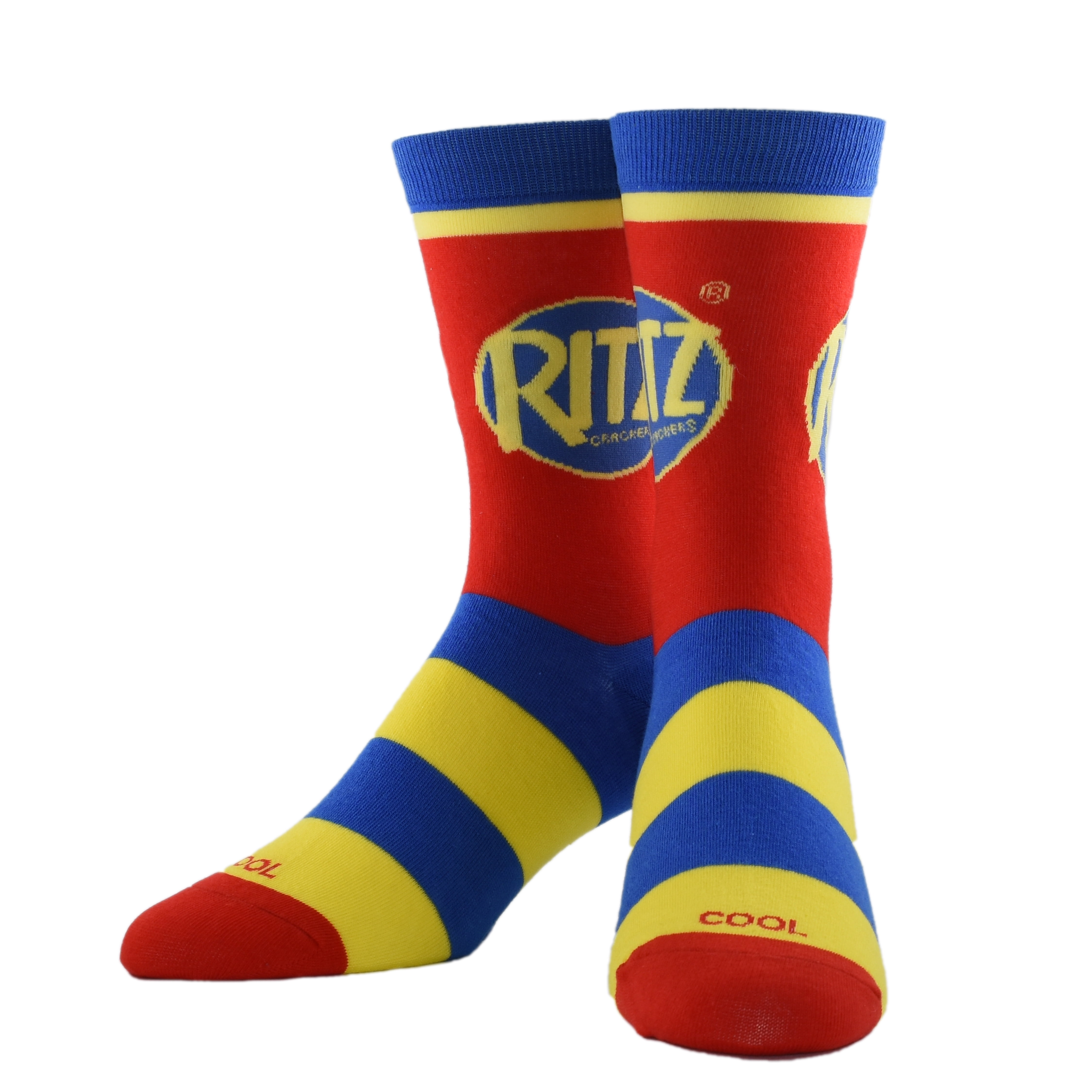 Cool Socks Women’s Novelty Crew Socks – Ritz Crackers Logo Graphic ...