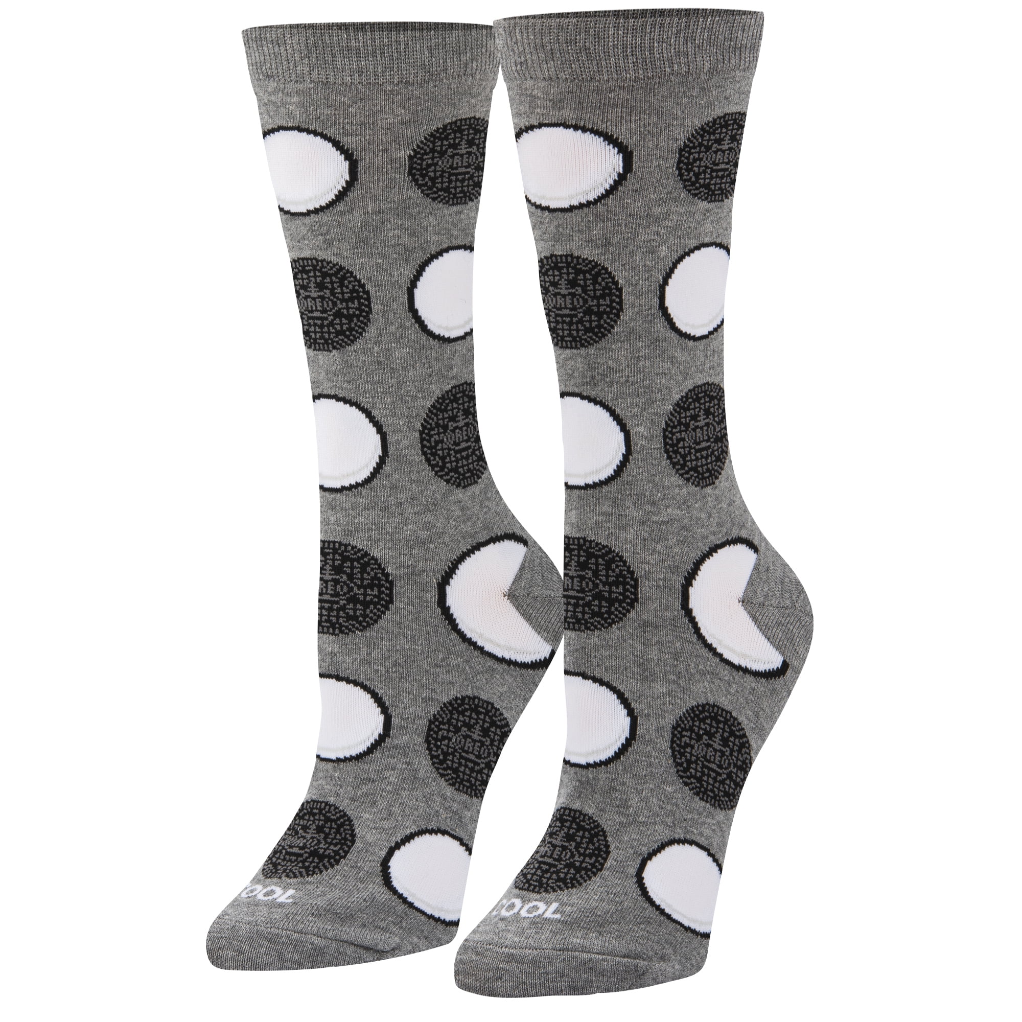 Cool Socks Oreo Cookies Heather Fun Print Novelty Crew Socks for Men ...