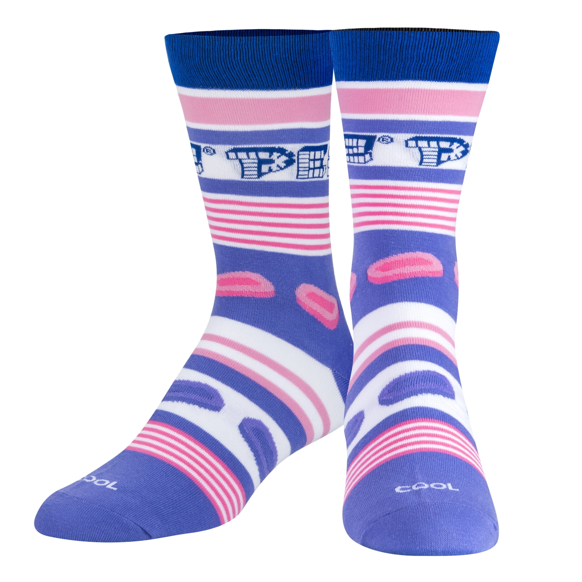 Cool Socks, Pez Candy, Stripes, Mens Womens Crew, Funny Graphic Print ...