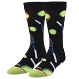 Cool Socks Tennis Fun Print Novelty Crew Socks for Men - Walmart.com