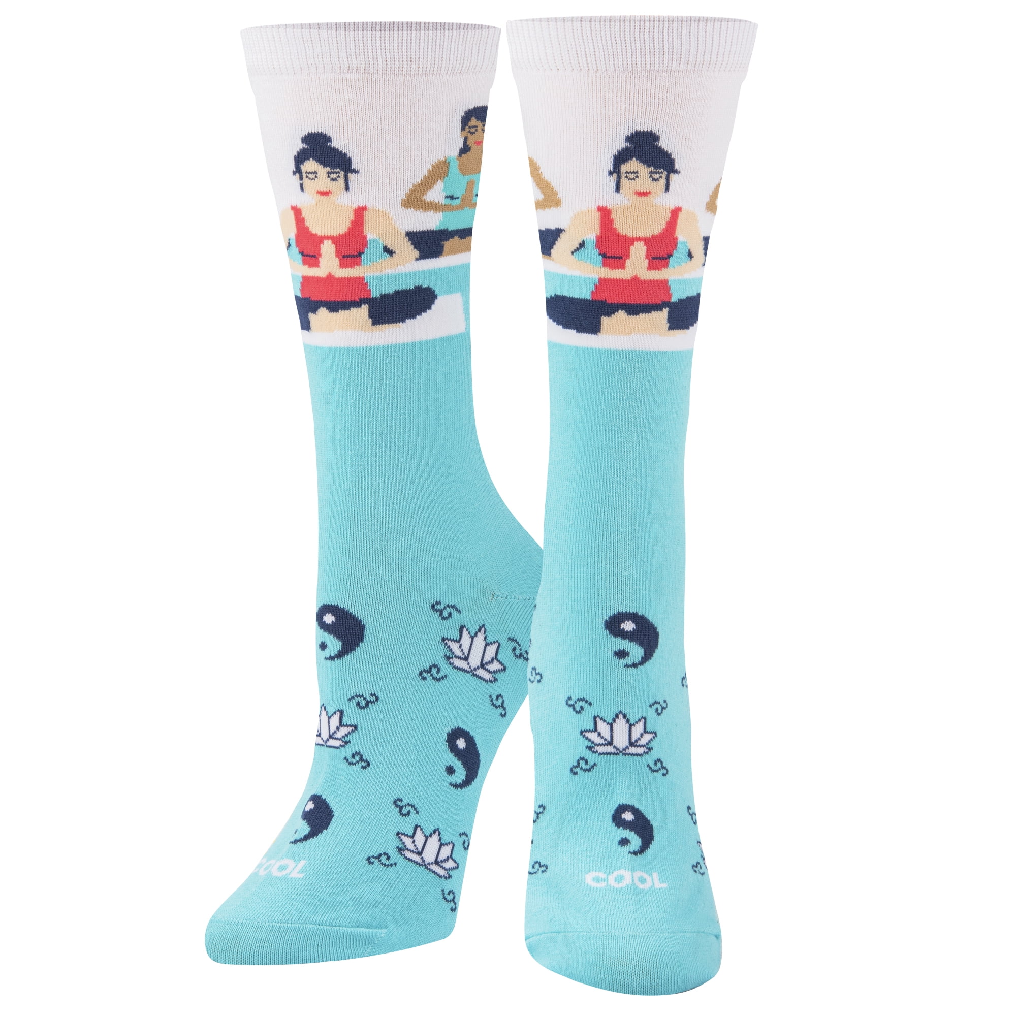 Cool Socks Tranquility Fun Print Novelty Crew Socks for Men & Women ...