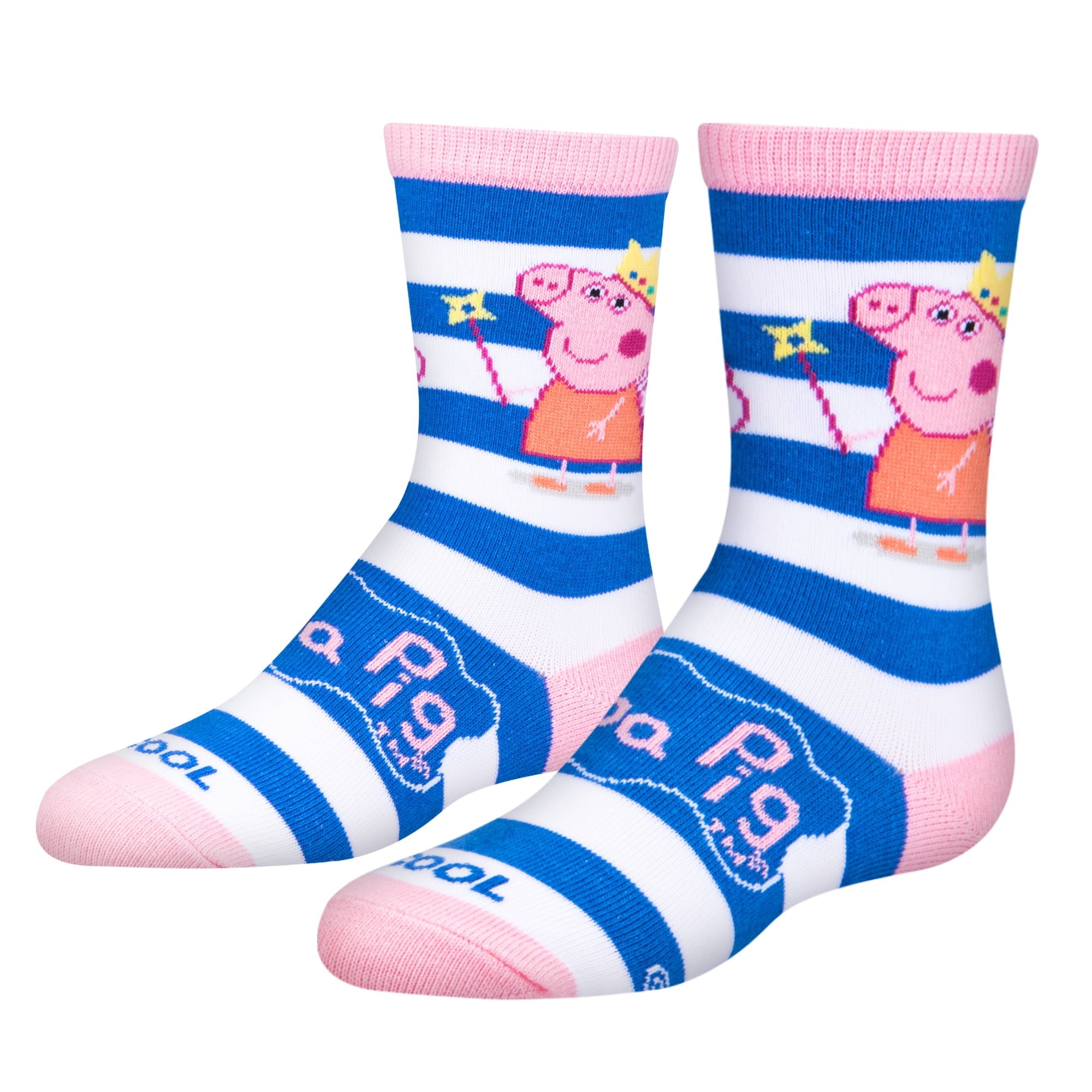 Cool Socks for Kids, Peppa Pig Cartoon, Crazy, Soft, Funny, 4-7 Years ...