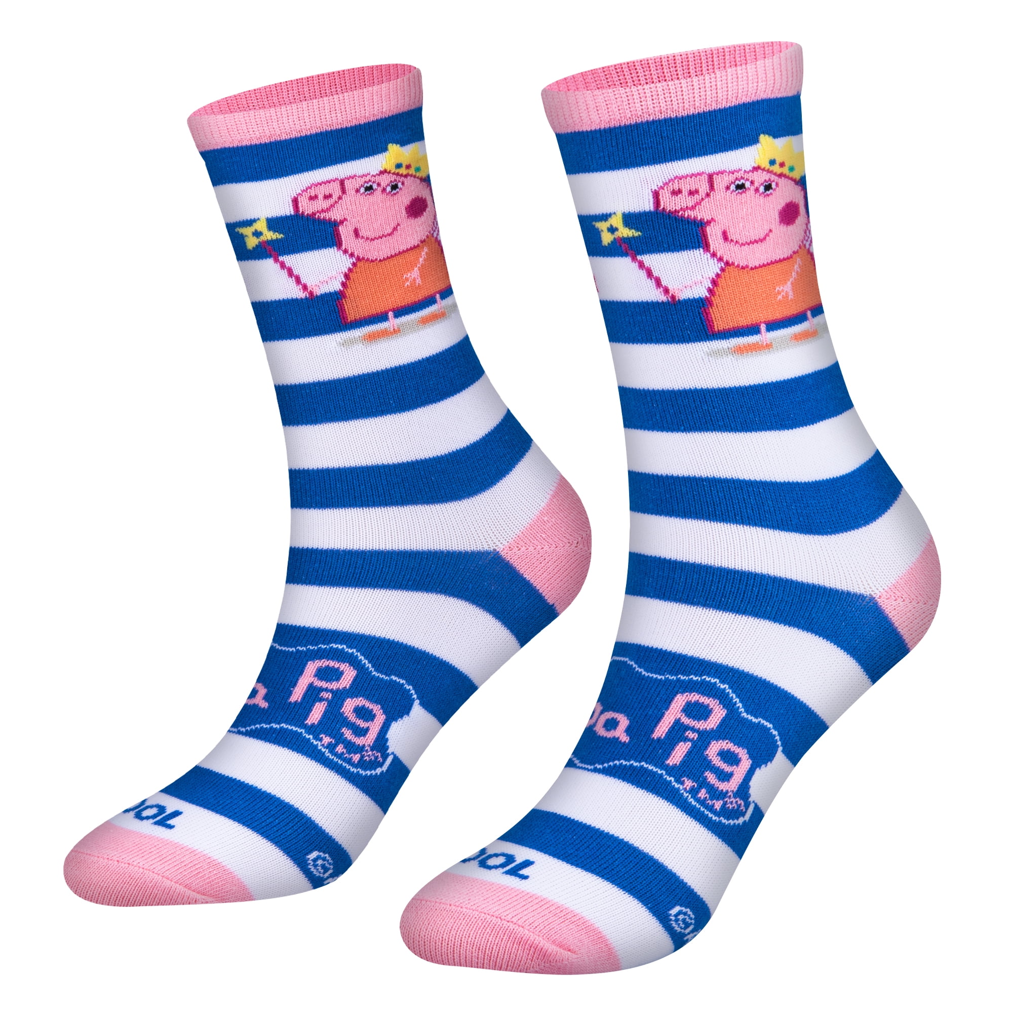 Cool Socks for Kids, Peppa Pig Cartoon, Crazy, Soft, Funny, 7-10 Years ...