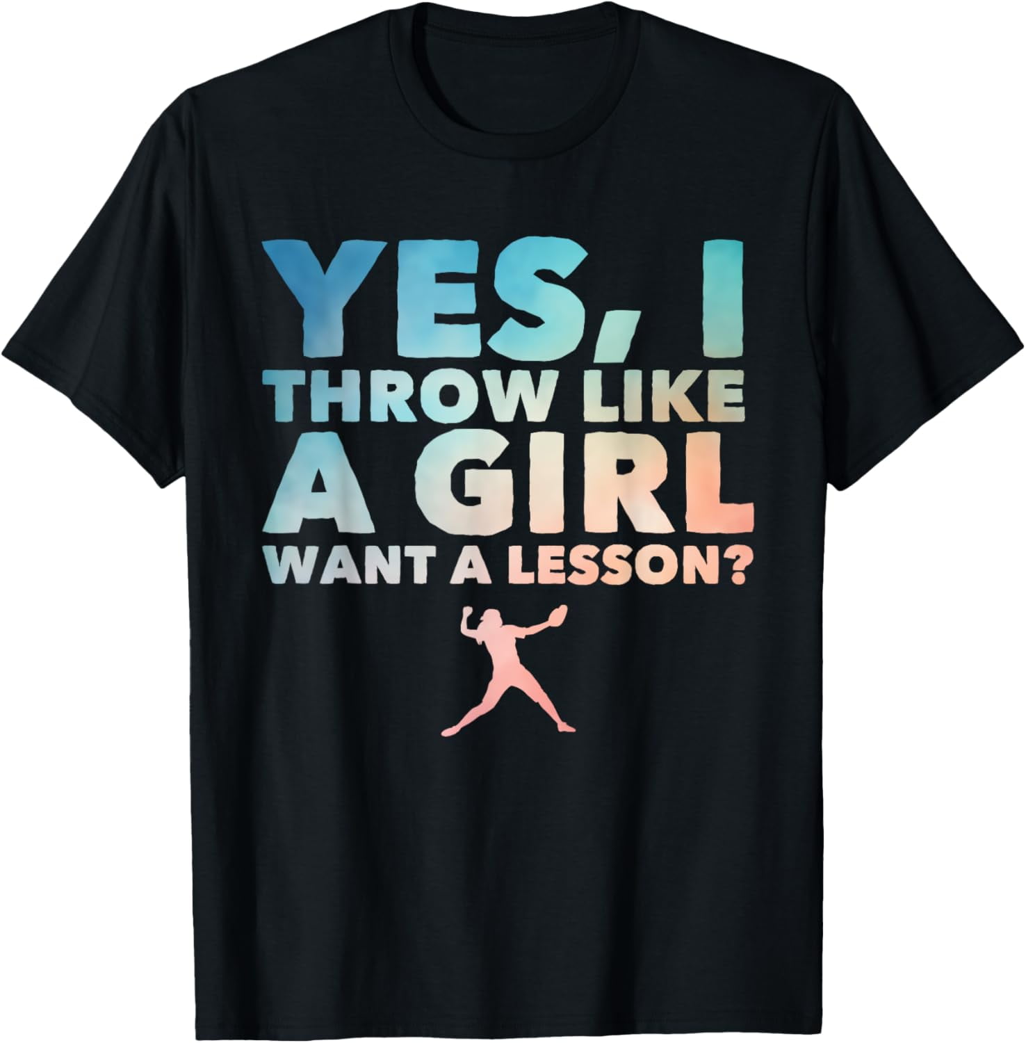 Cool Softball Design For Women Girls Pitcher Softball Player T-Shirt ...