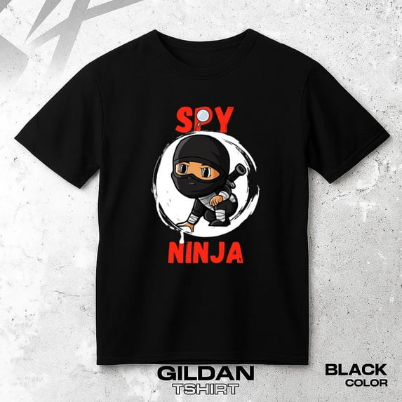 Cool Spy Gaming Ninja Unisex T-shirt Funny Gamer Kids Secret Agent ...