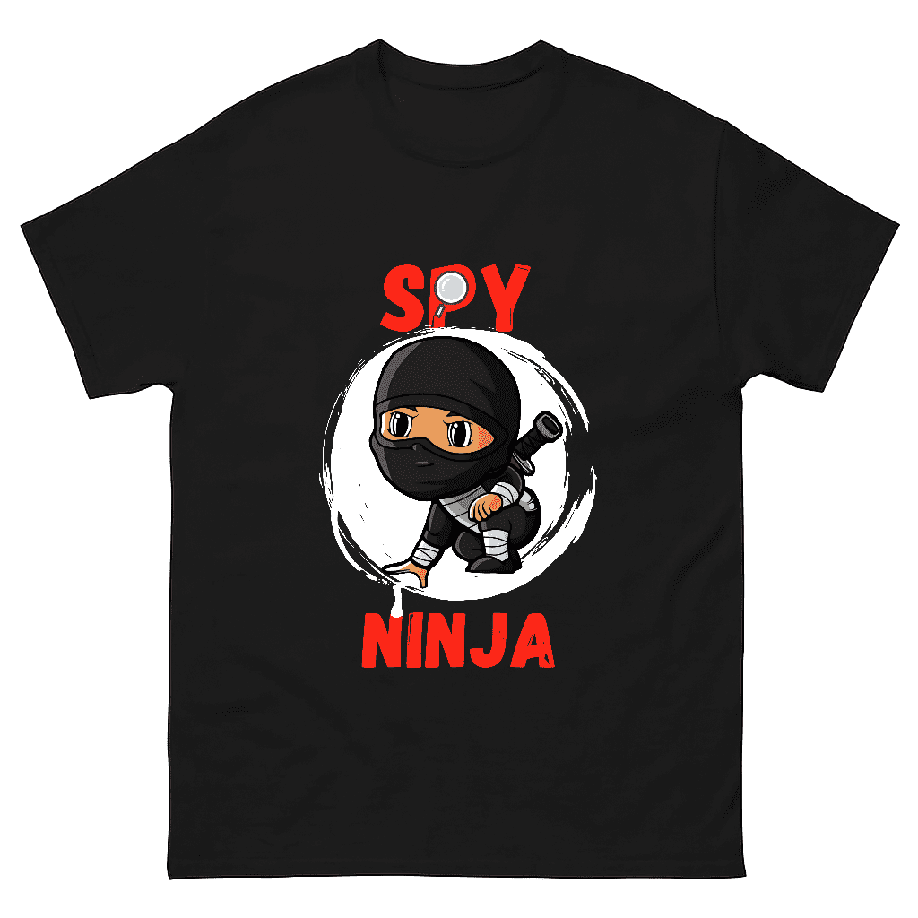 Cool Spy Gaming Ninjas Funny Gamer Kids Spy Art Unisex T-Shirt V10352 ...
