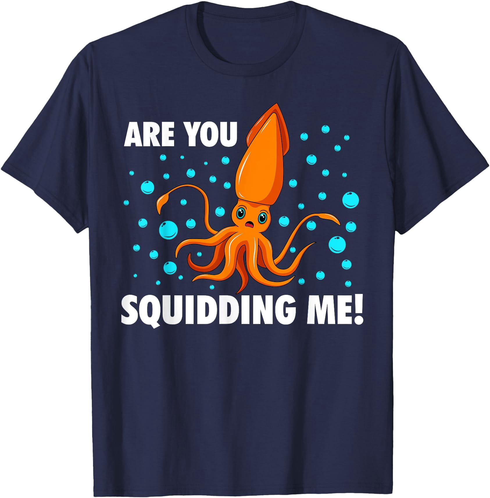 Cool Squid Zoologist Sea Animal Softstyle Unisex T-Shirt,Navy Color ...