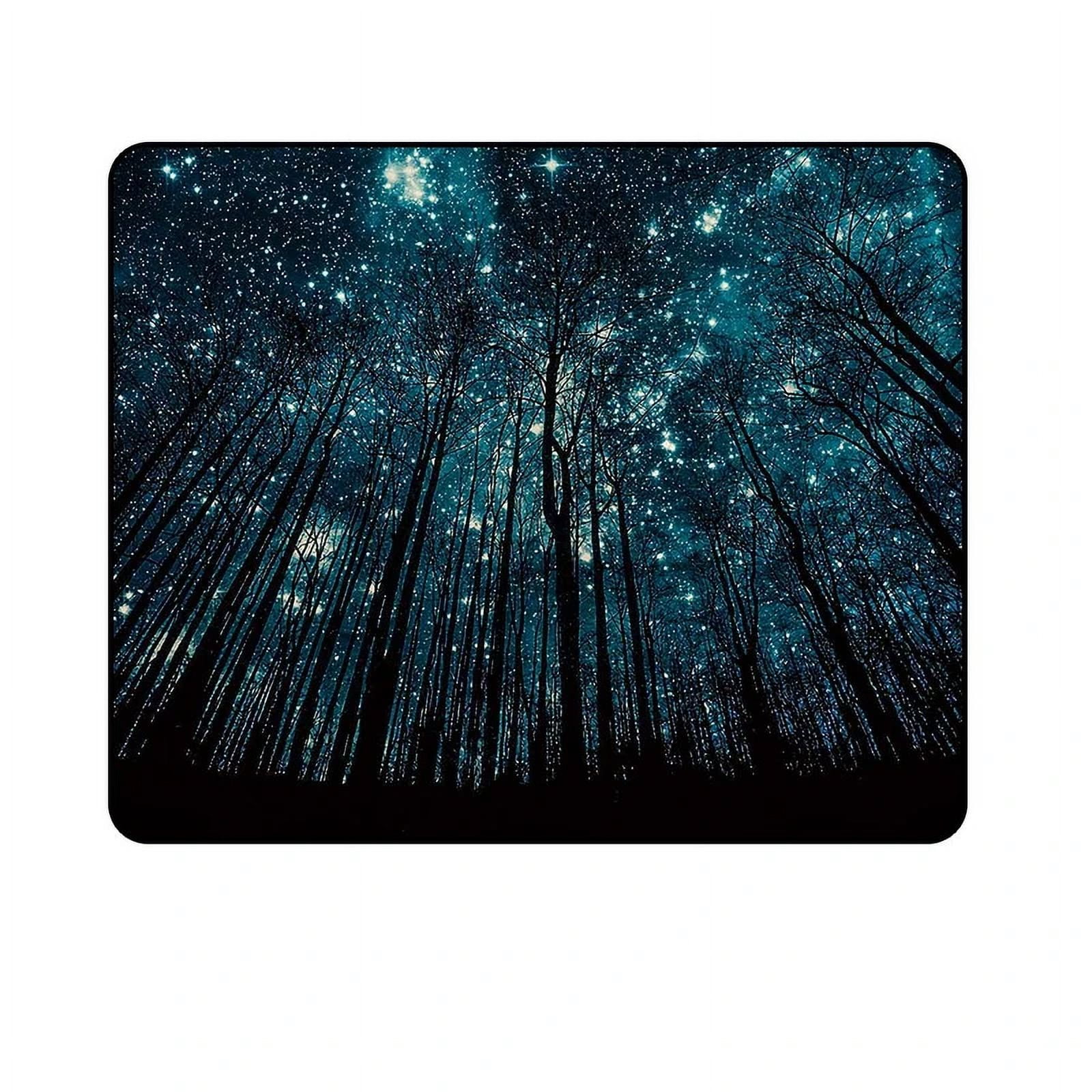 Cool Starry Sky Space Small Gaming Mouse Pad Locking Edge Mat PC ...