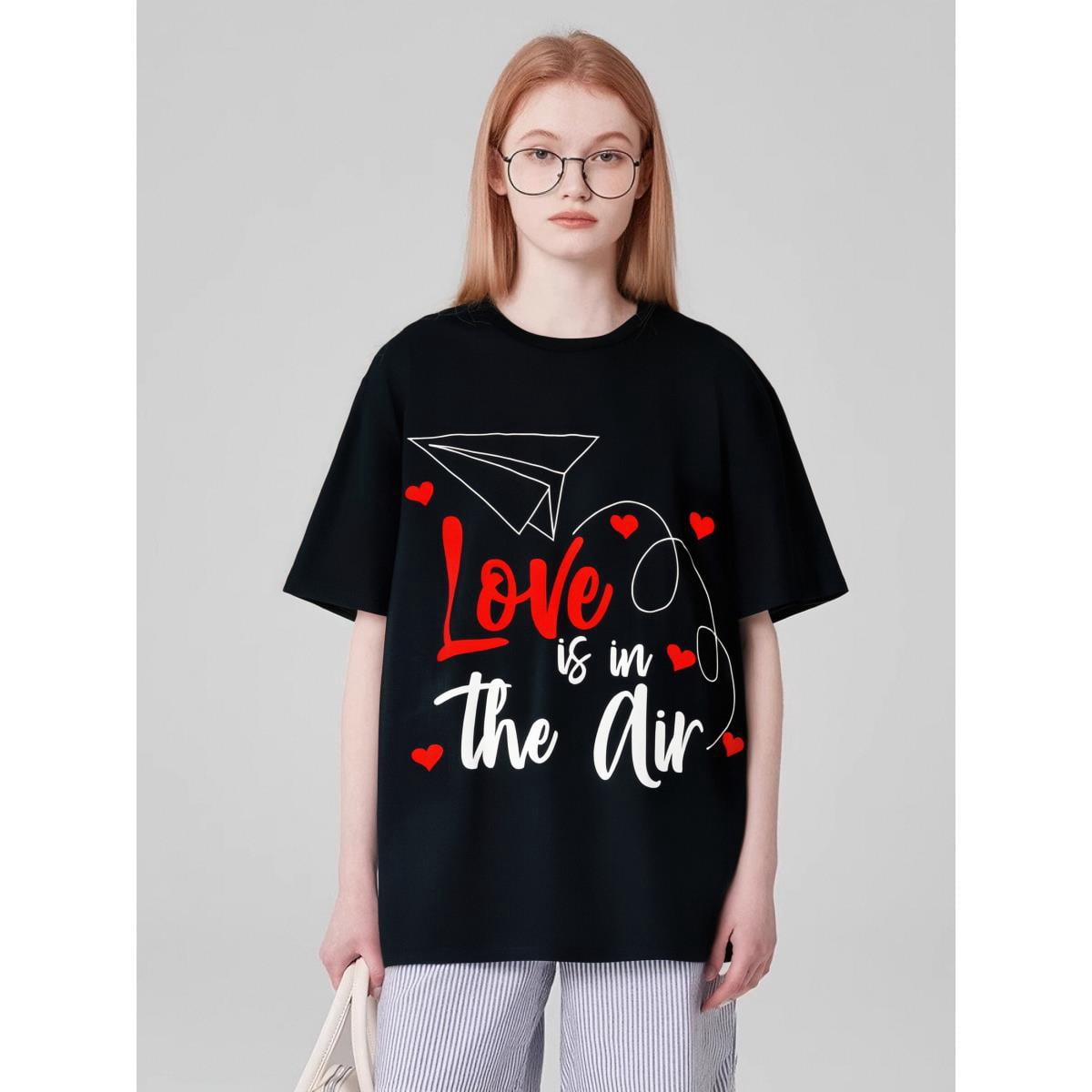 Cool Statement Heart Valentine'S Day In Love Romantic T-Shirt Fancy ...