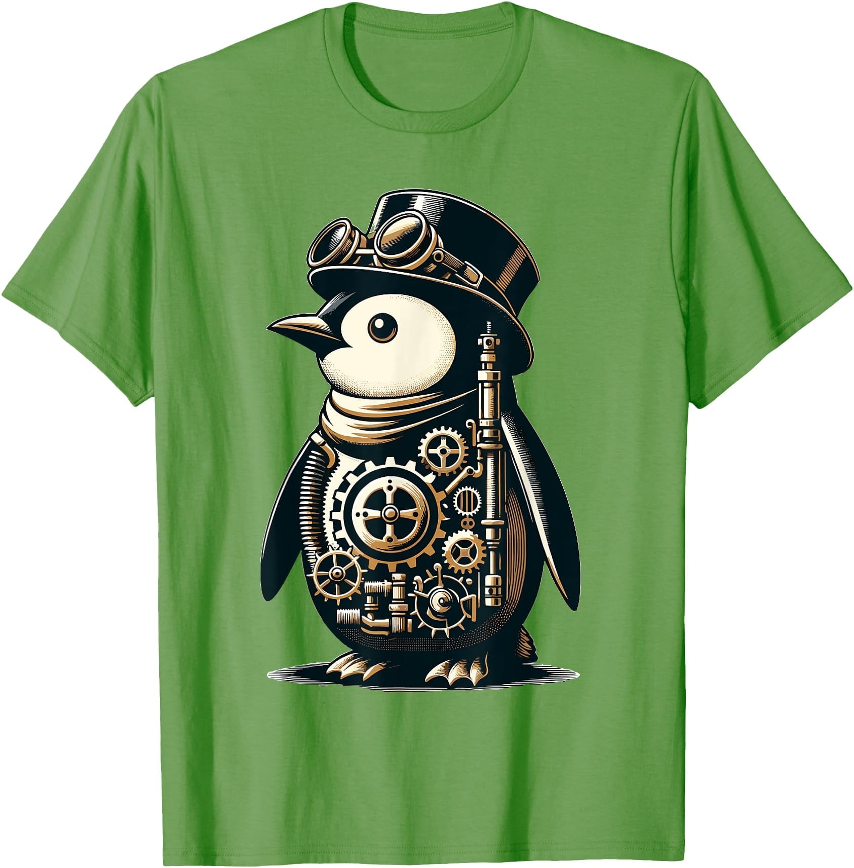 Cool Steampunk Aesthetic Penguin Lover Vintage Penguin Softstyle Unisex ...