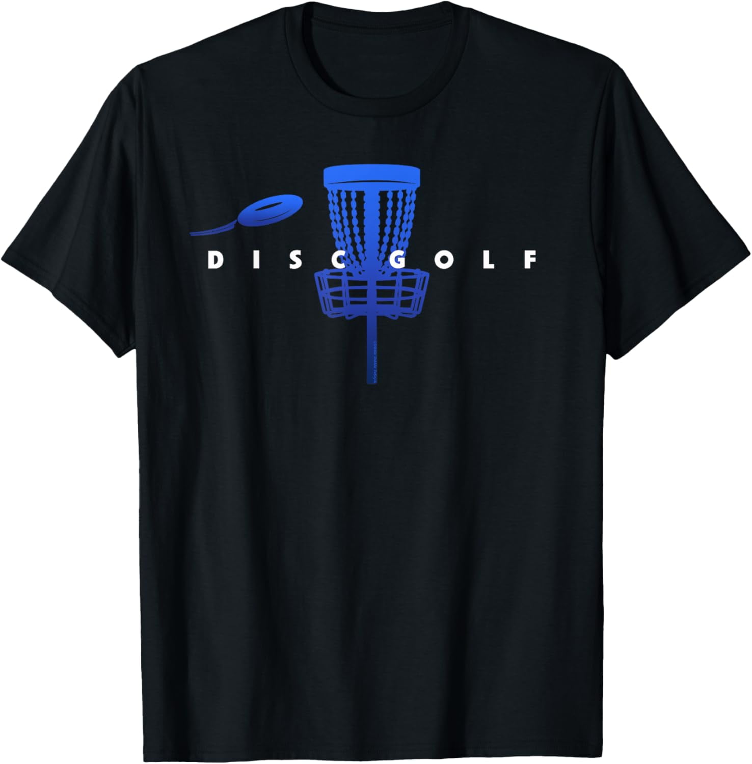 Cool Stylized Disc Golf with Basket and Disc - Disk Golf T-Shirt ...