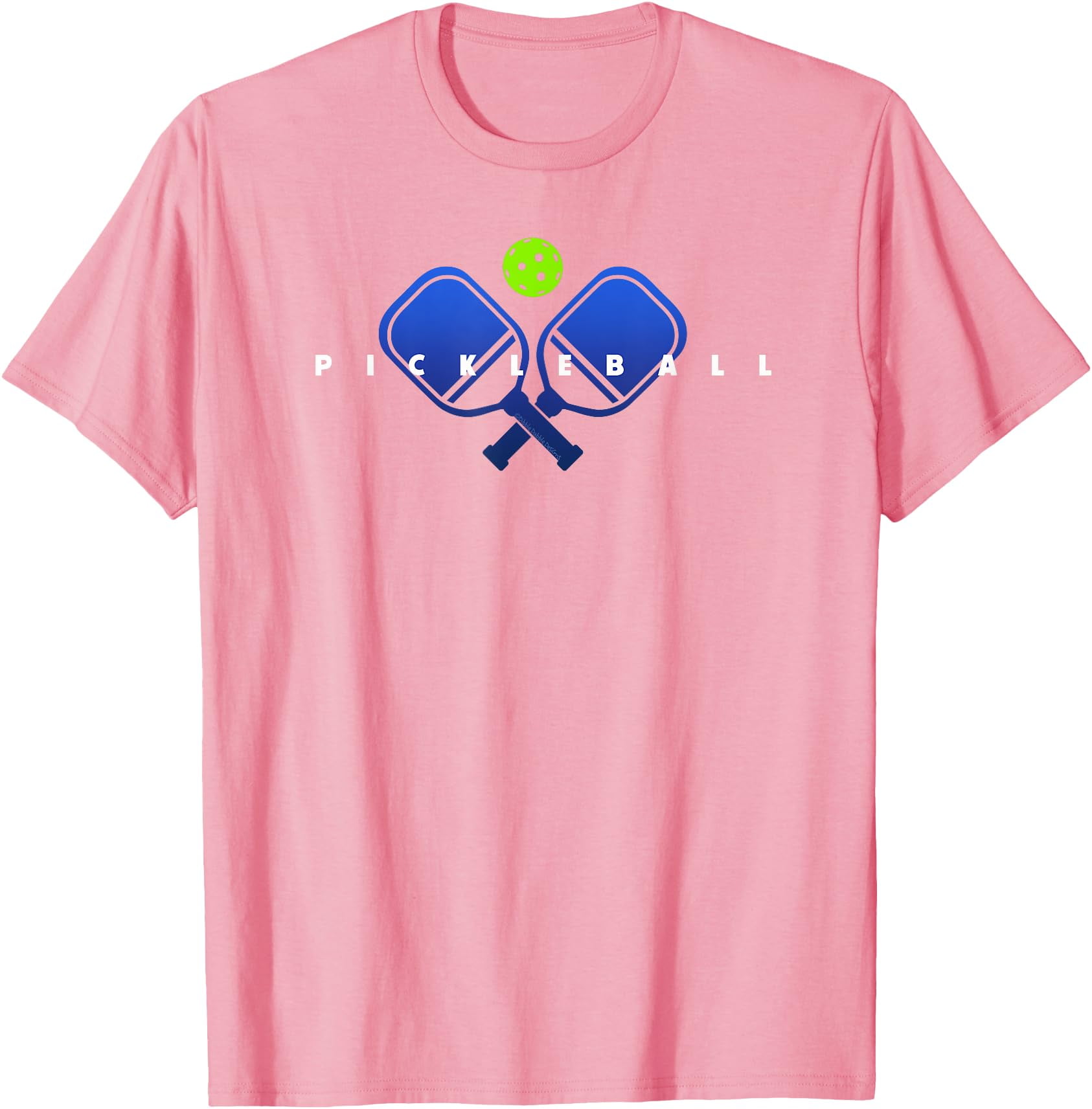 Cool Stylized with Paddles and Ball Pickleball T-Shirt,White color,size ...