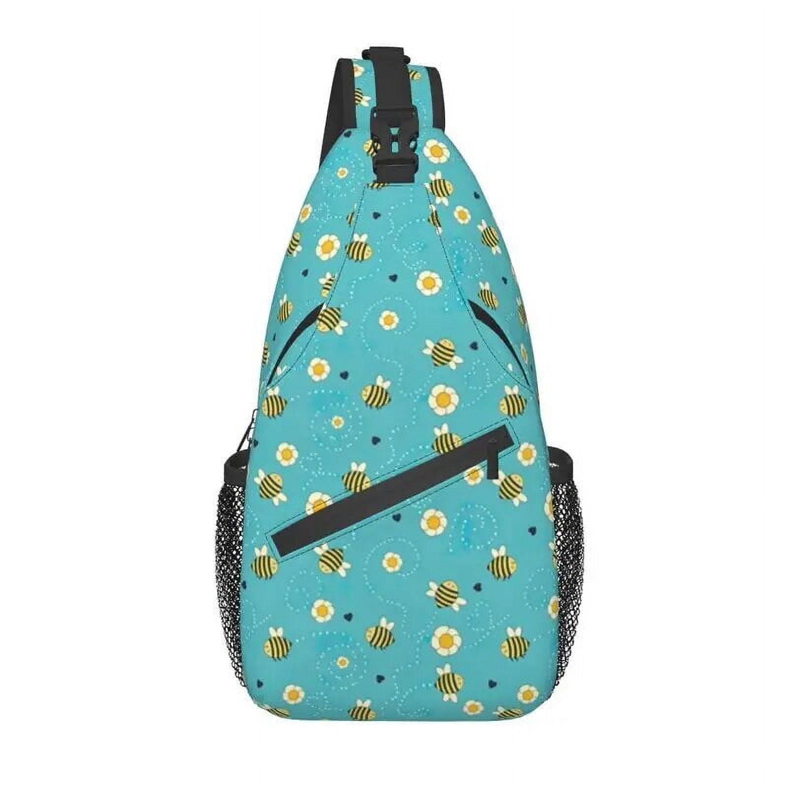 Cool Sunflower Cottagecore Nostalgic Pattern Sling Crossbody Backpack ...