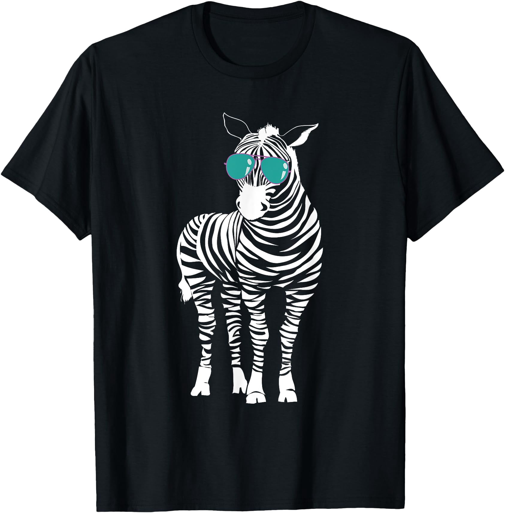 Cool Sunglasses Zebra - Zookeeper Wildlife Animal Lover T-Shirt,Lime ...