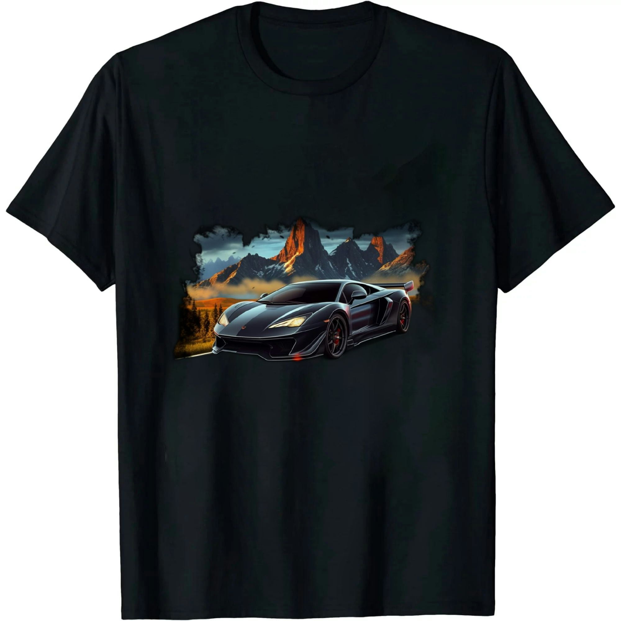 Cool Supercar Sports Car Concept Hypercar Racing Art Graphic T-Shirt ...