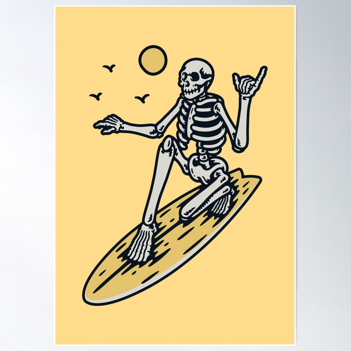 Cool Surf Poster Wall Art, Modern Wall Decor For Living Room Bedroom ...
