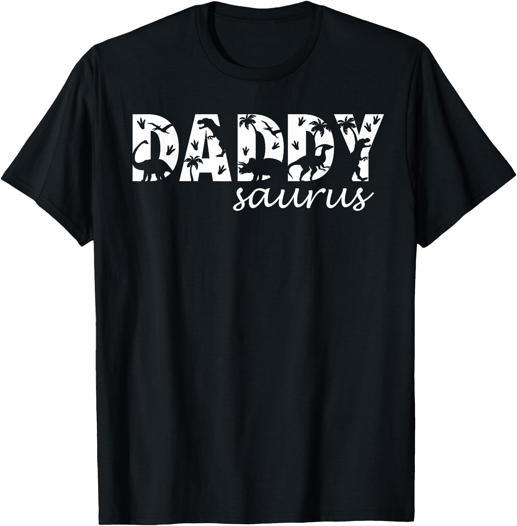 Cool T Rex Dinosaur Daddysaurus Dad Family Design T-Shirt Great for ...