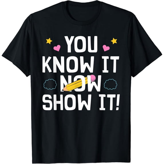 Cool Teacher Testing For Men Women Test Day Math Science T-Shirt Gift ...