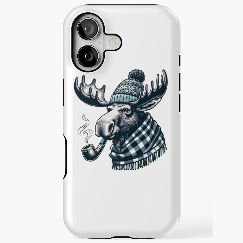Cool Themed Artistic Moose Design Phone Case 17 16 15 14 13 12 11 Pro ...