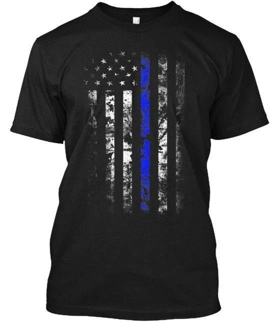 Cool Thin Blue Line T-Shirt Made in the USA Size S to 5XL - Walmart.com