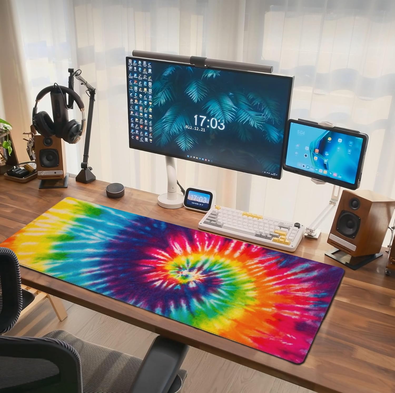 Cool Tie Dye Art Mouse Pad Extended Large Gaming Mousepad XL Big Long ...