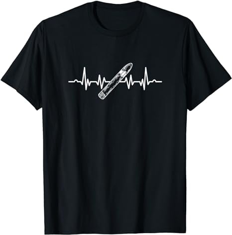Cool Tobacco Cigarette Smoker Cigar Smoking Heartbeat T-Shirt - Walmart.com