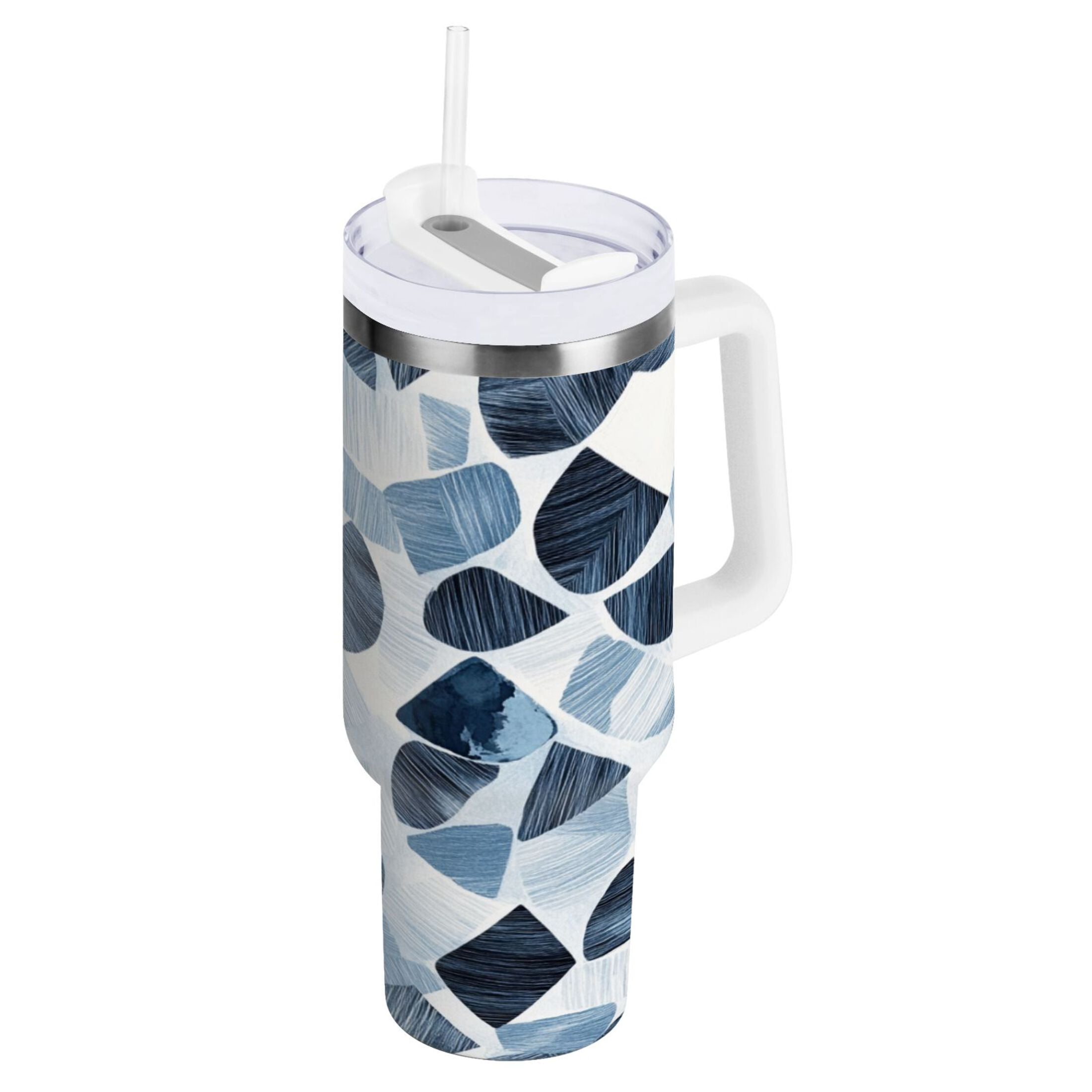 Cool Toned Modern Pattern Water Bottles 30oz Insulated Tumblers Double ...