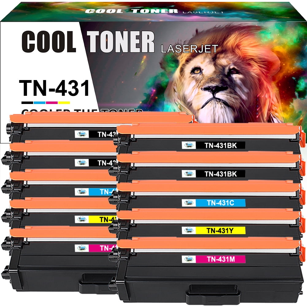 Cool Toner 10-Pack TN431 Toner Cartridge Compatible for Brother TN431 ...