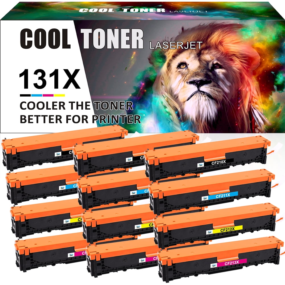 Cool Toner 12-Pack Compatible Toner for HP 131X CF210X CF211X CF212X ...